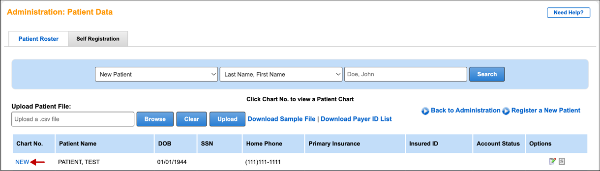 NextGen Office Patient Roster